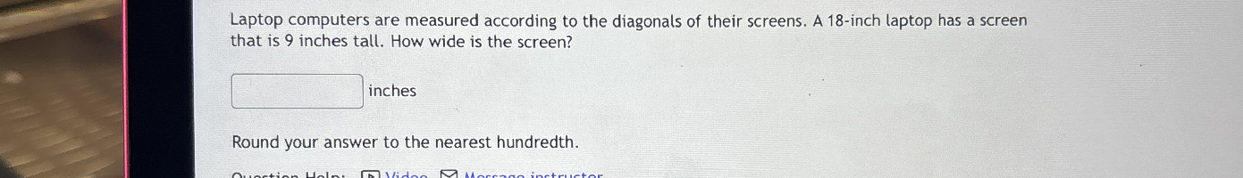 Laptop computers are measured according to | StudyX