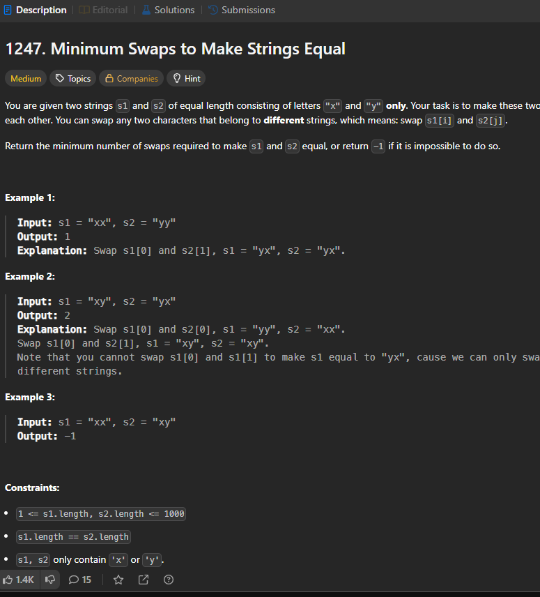 You are given two strings `s1` and `s2` of | StudyX