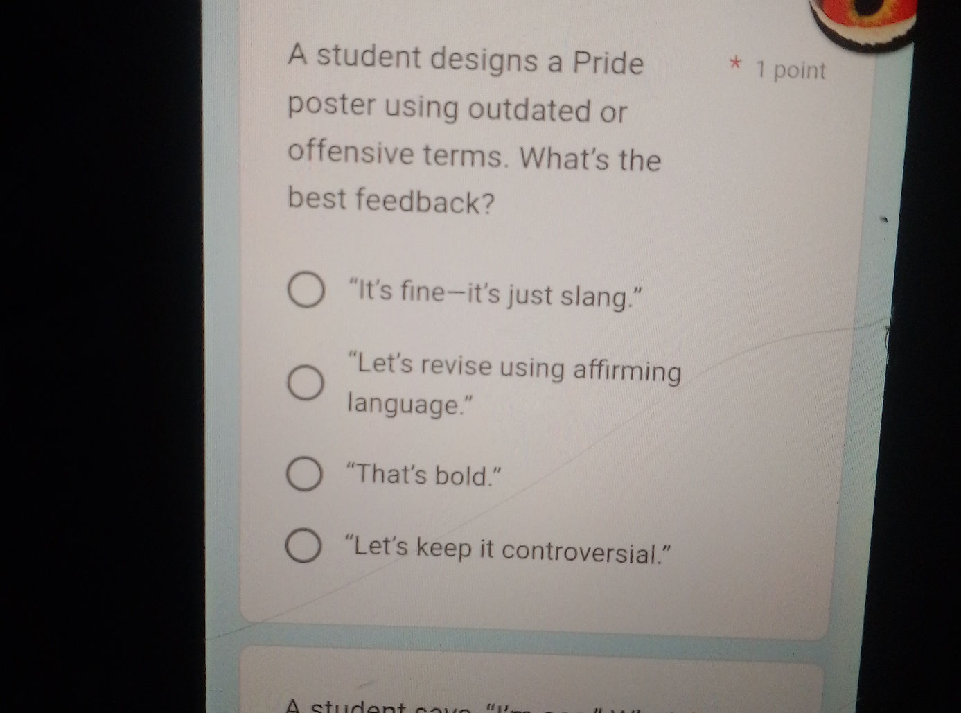A student designs a Pride poster using | StudyX