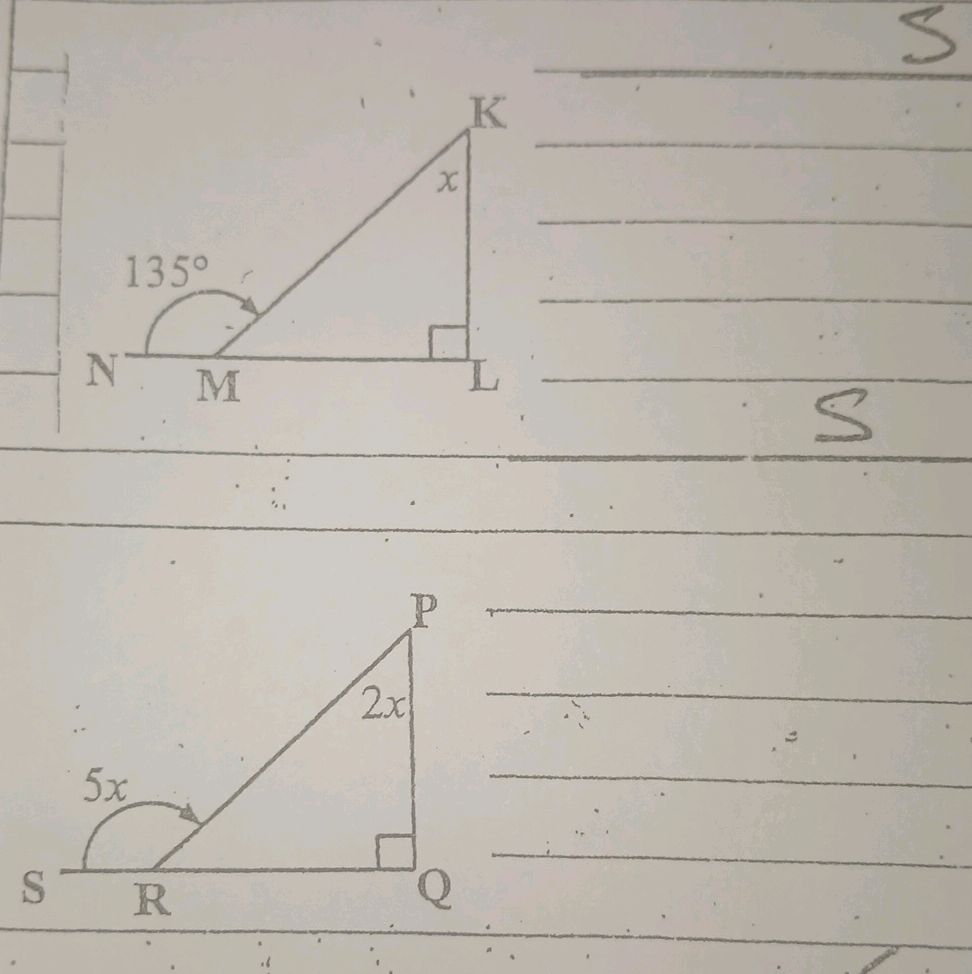 The image shows two triangles. The first | StudyX