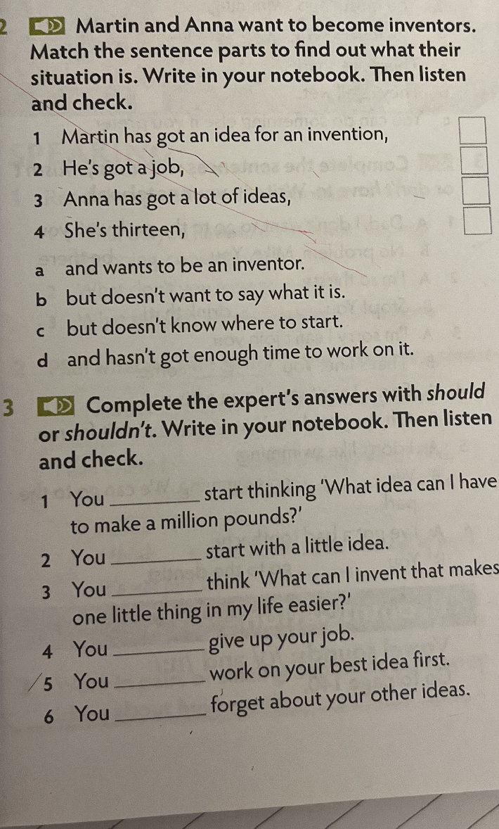Match the sentence parts to find out what | StudyX