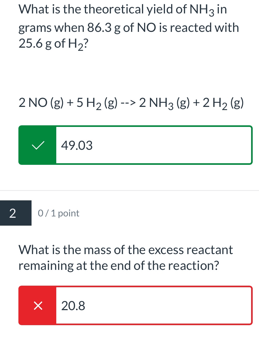 What is the theoretical yield of NH3 in | StudyX
