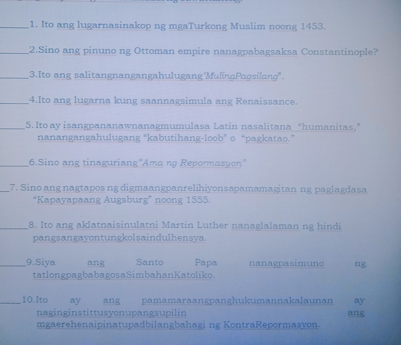 1. Ito ang lugarnasinakop ng mgaTurkong | StudyX