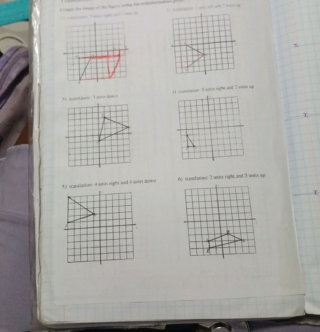 Graph the image of the figure using the | StudyX