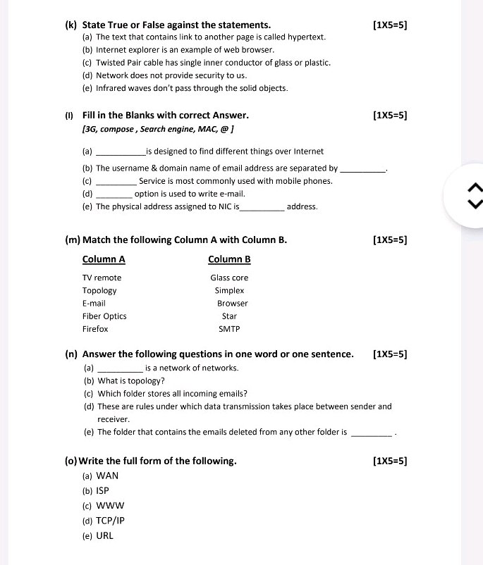 Match the following Column A with Column B. | StudyX