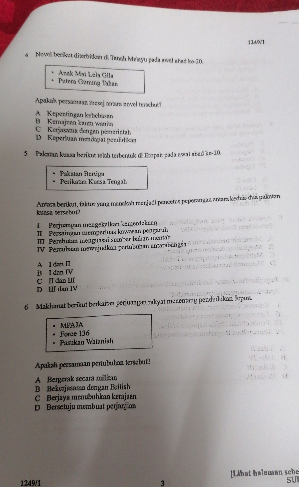 4 Novel berikut diterbitkan di Tanah Melayu | StudyX