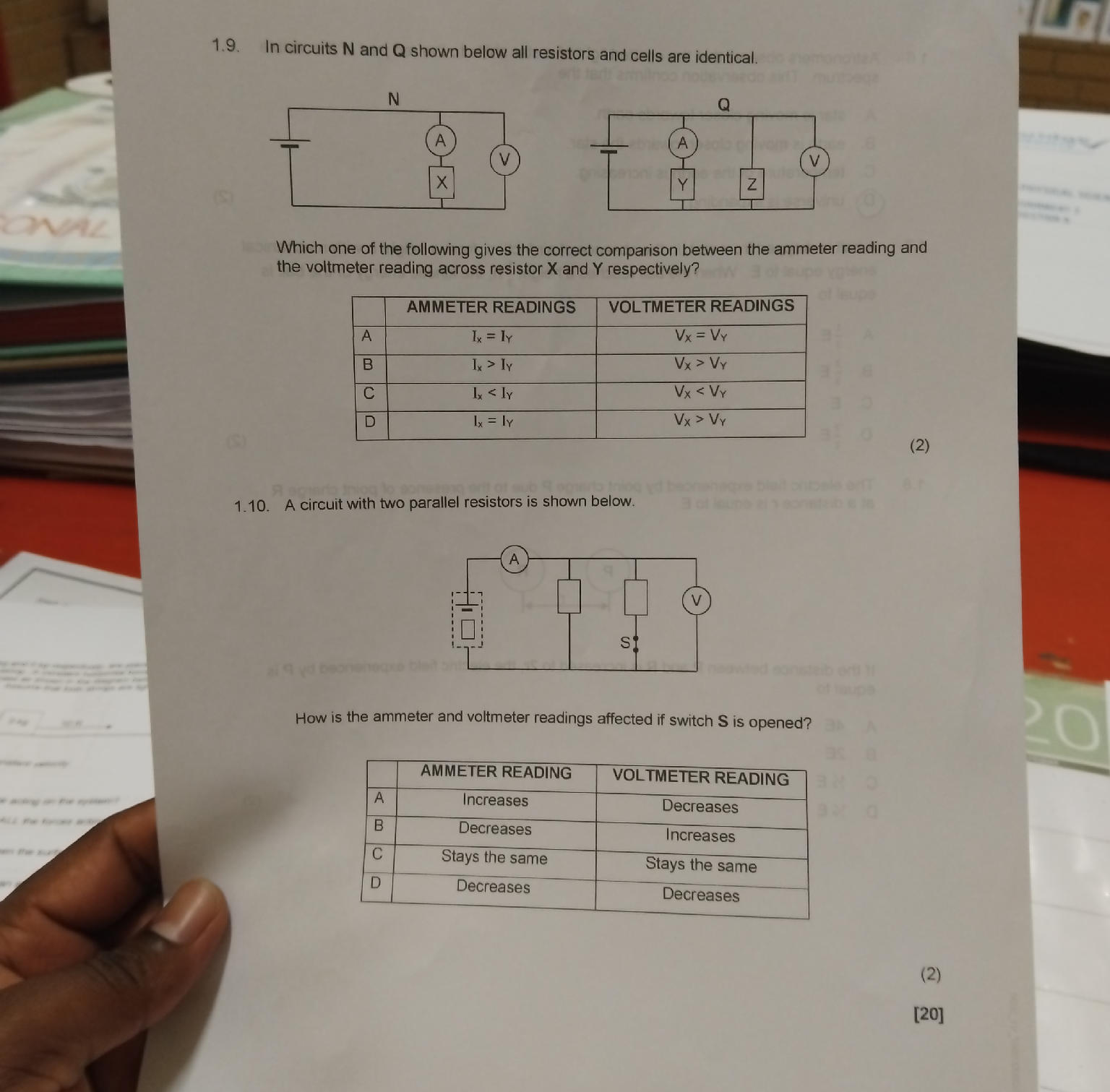In circuits N and Q shown below all | StudyX