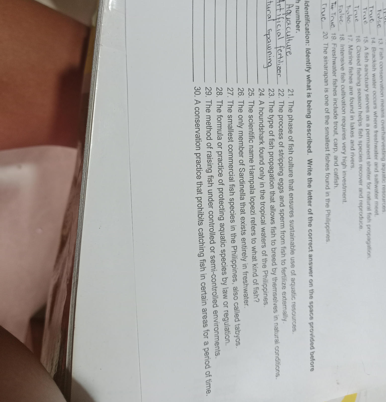 13. Fish conservation means overharvesting | StudyX