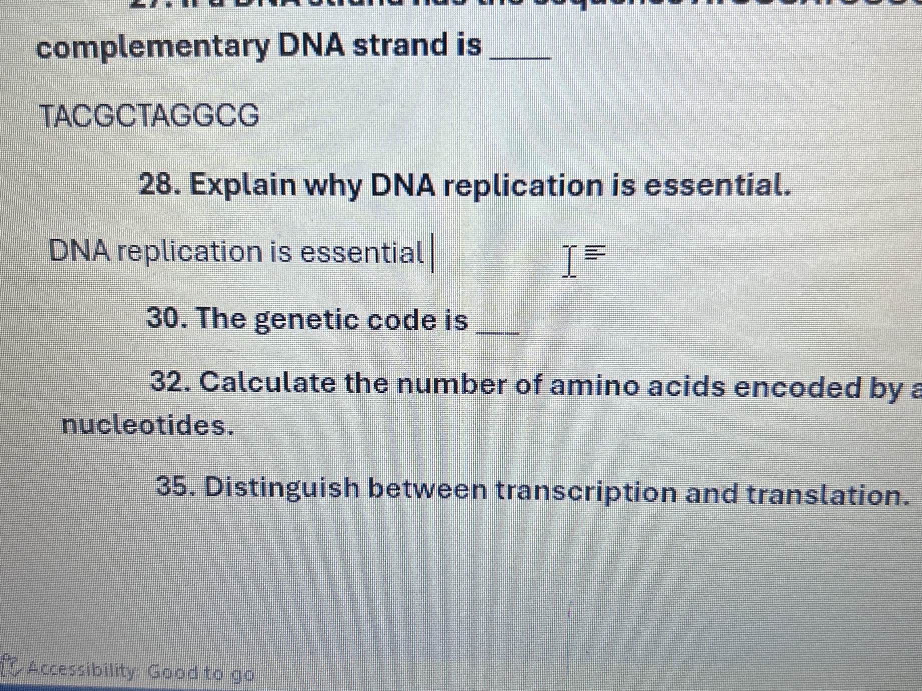 If a DNA strand has the sequence ATGCGATGCG, | StudyX