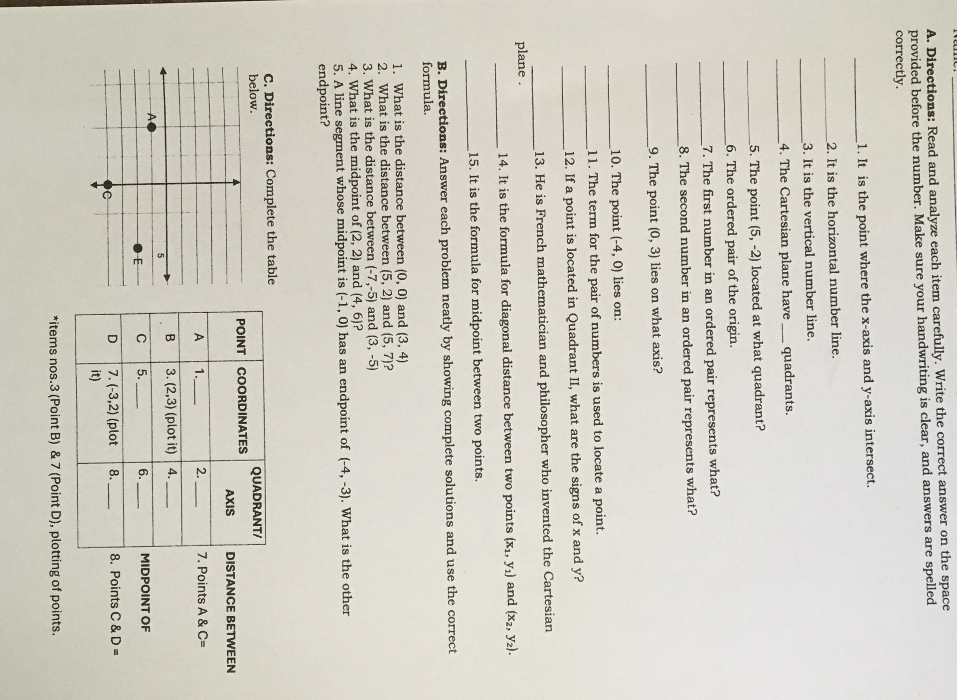 A. Directions: Read and analyze each item | StudyX