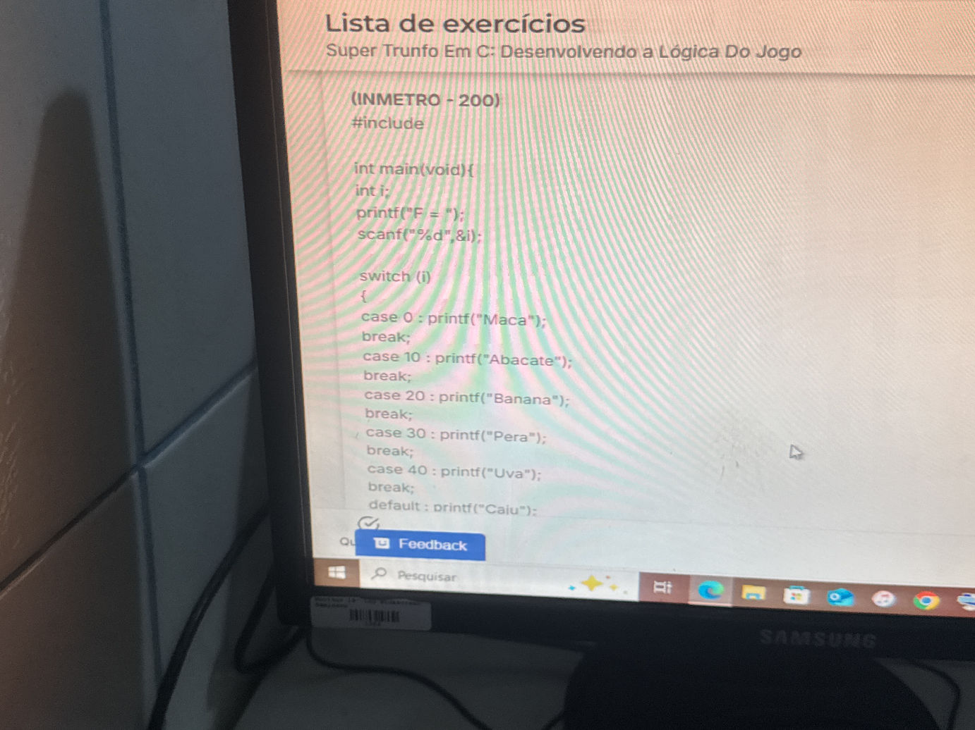 #include int main(void) { int i; printf("F | StudyX