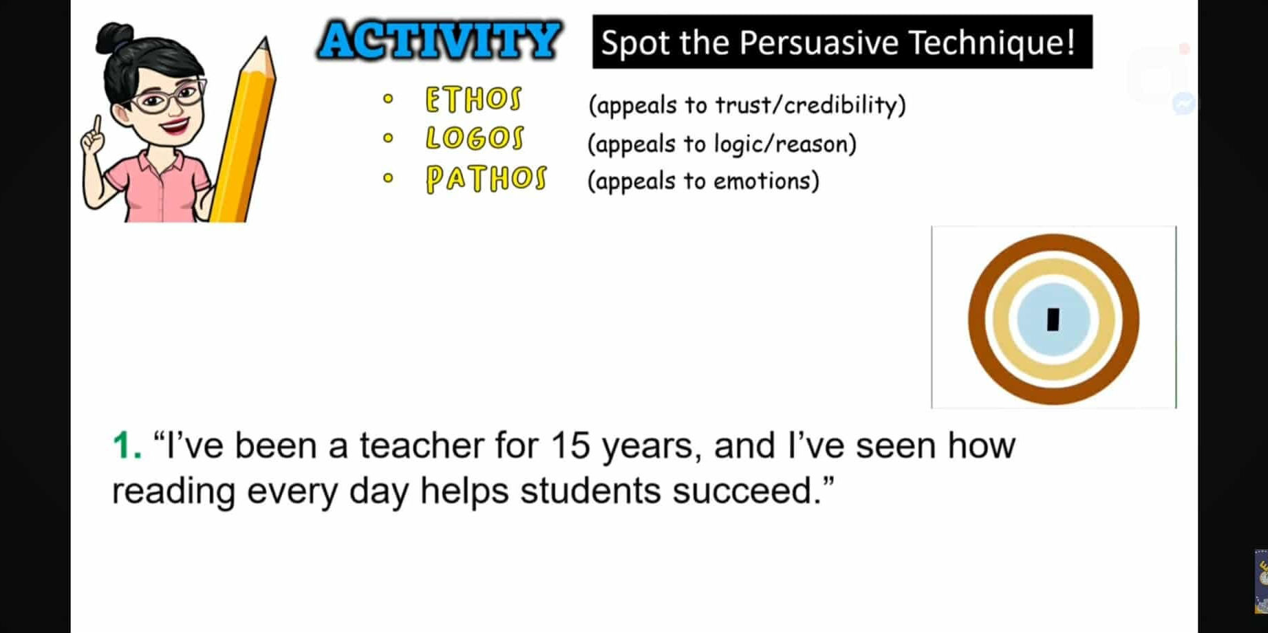 ACTIVITY Spot the Persuasive Technique! * | StudyX
