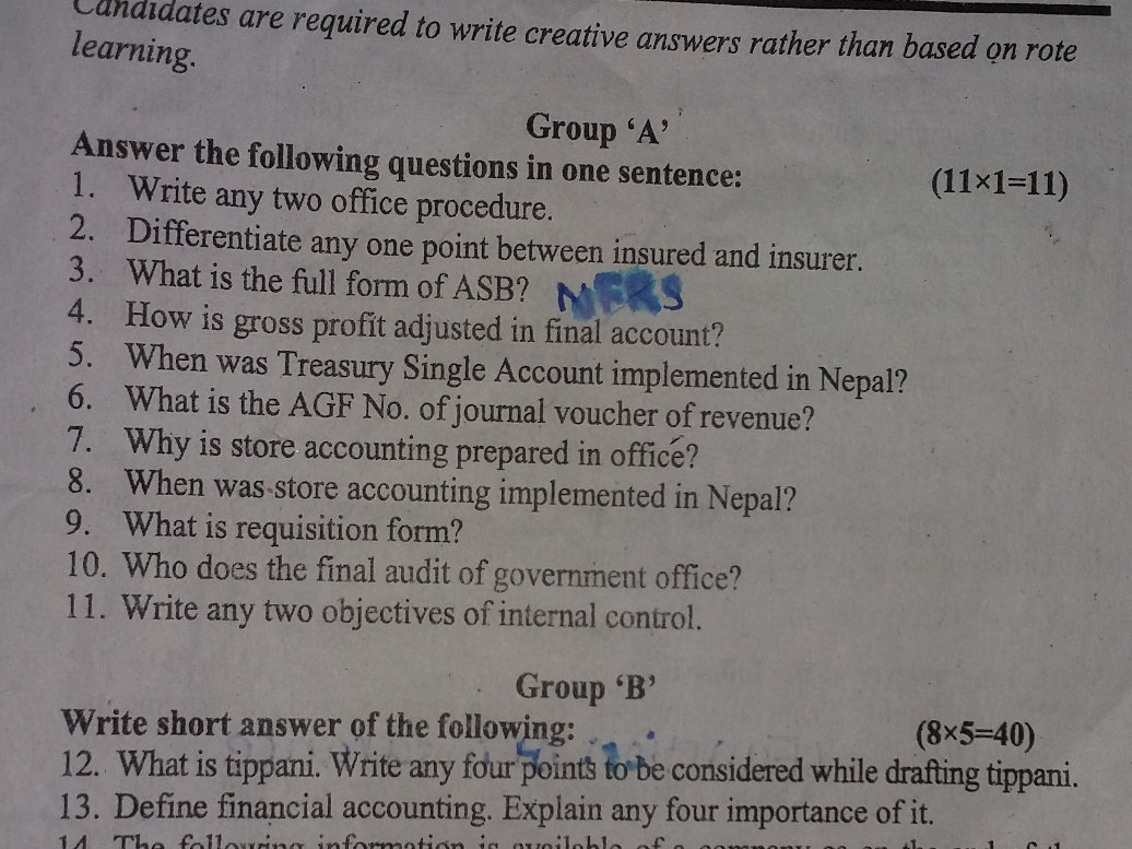 Answer the following questions in one | StudyX