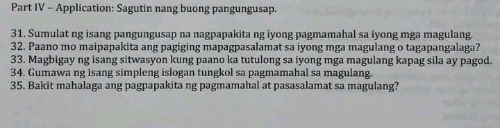 31. Sumulat ng isang pangungusap na | StudyX