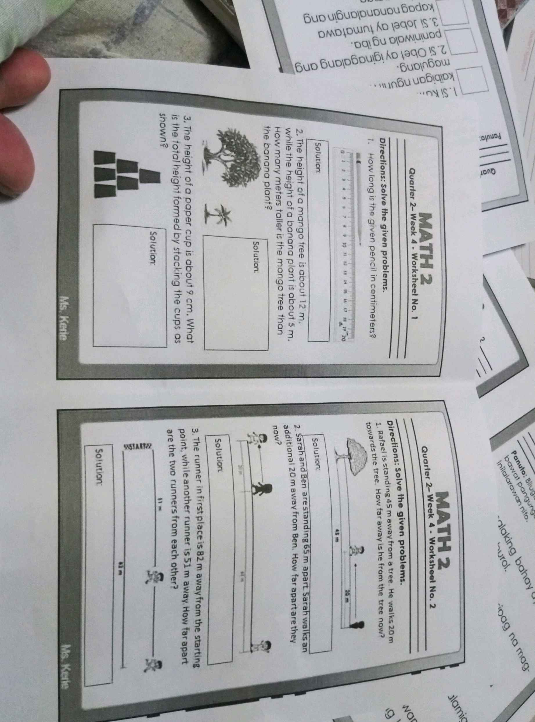**MATH 2** Quarter 2-Week 4 - Worksheet No. | StudyX