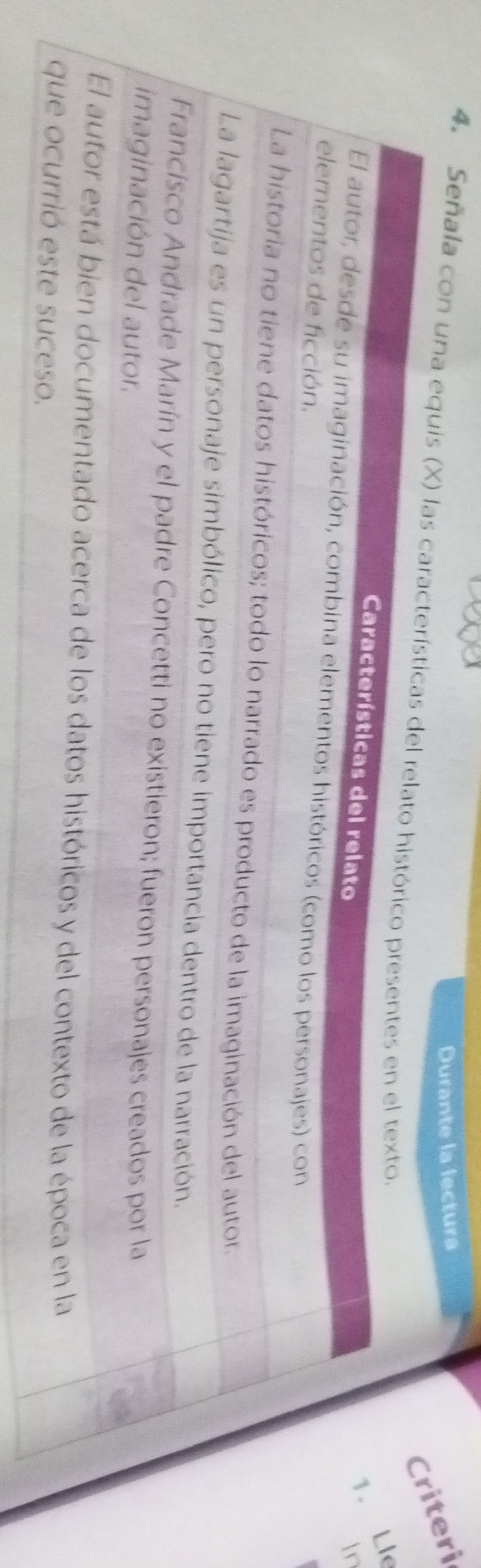 4. Señala con una equis (X) las | StudyX