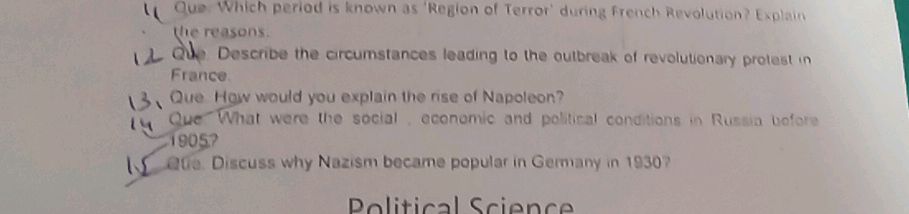 11. Que. Which period is known as 'Region of | StudyX