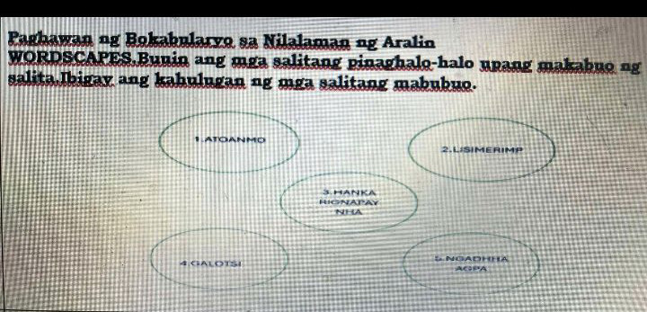 Paghawan ng Bokabularyo sa Nilalaman ng | StudyX