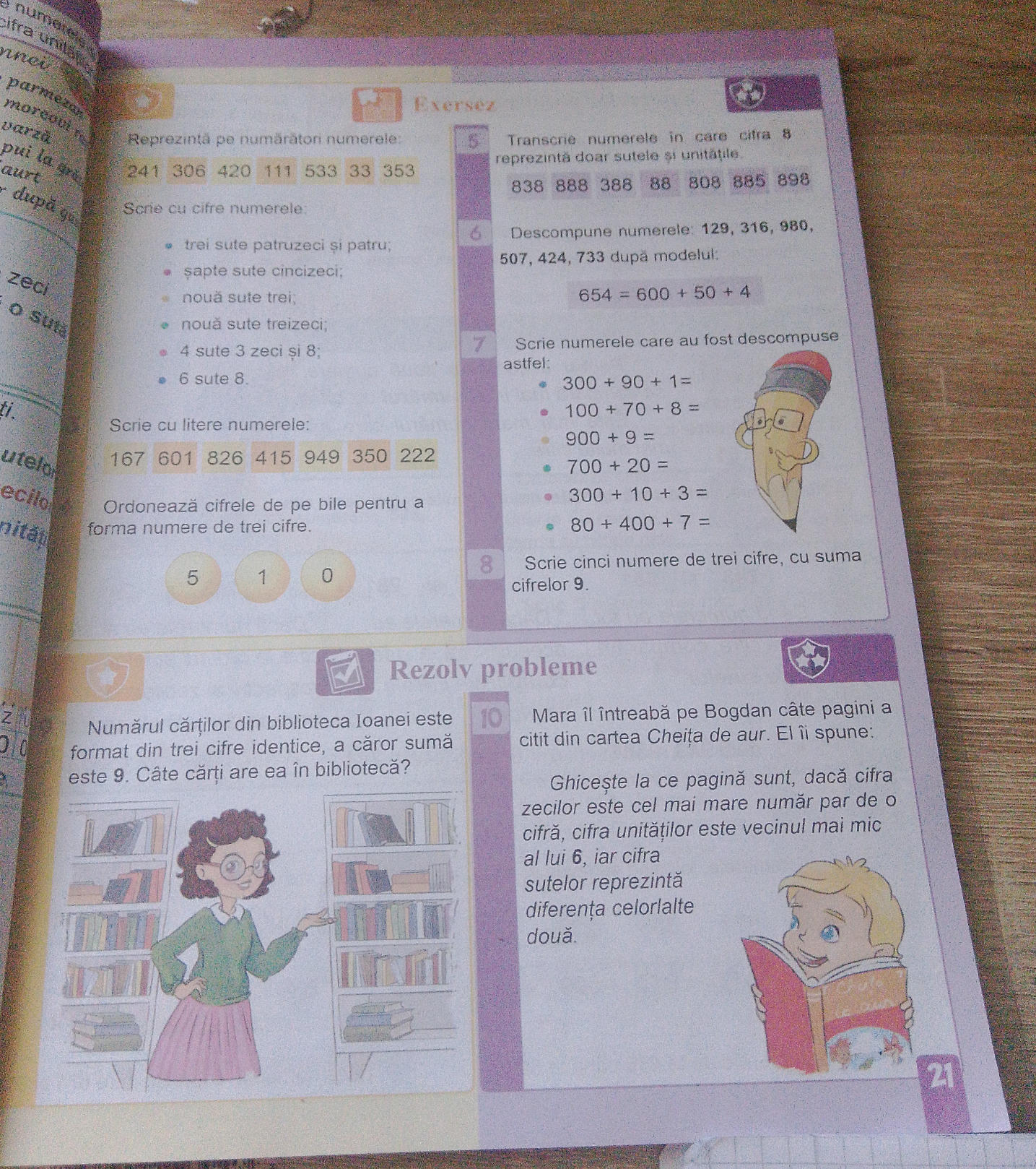 Reprezintă pe numărători numerele: 241 306 | StudyX