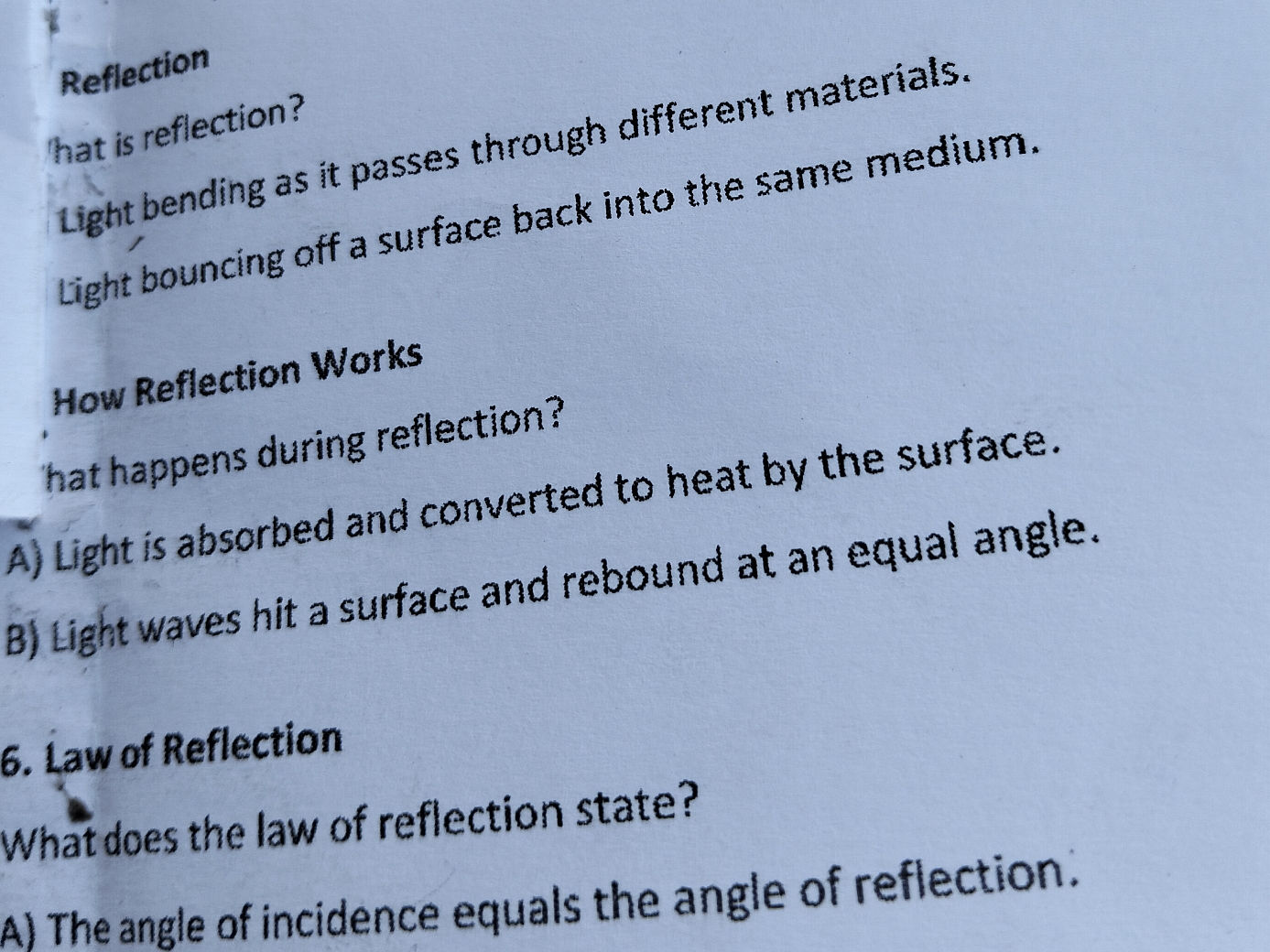 Reflection That is reflection? Light | StudyX