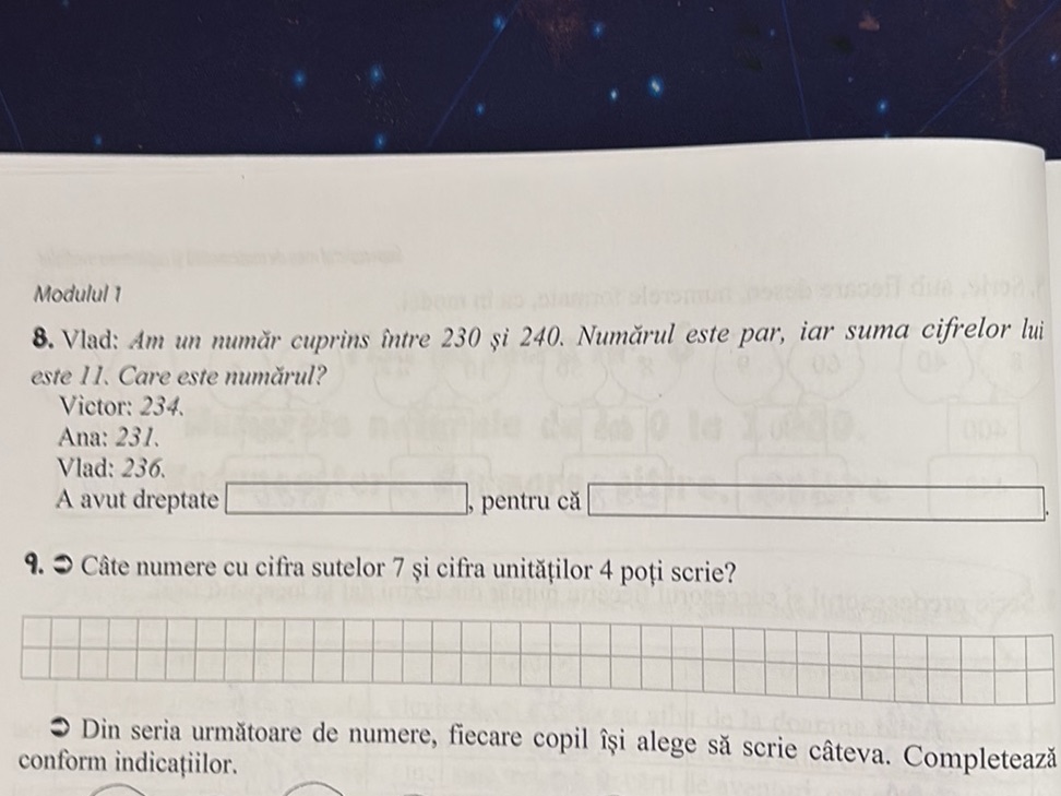 8. Vlad: Am un număr cuprins între 230 și | StudyX