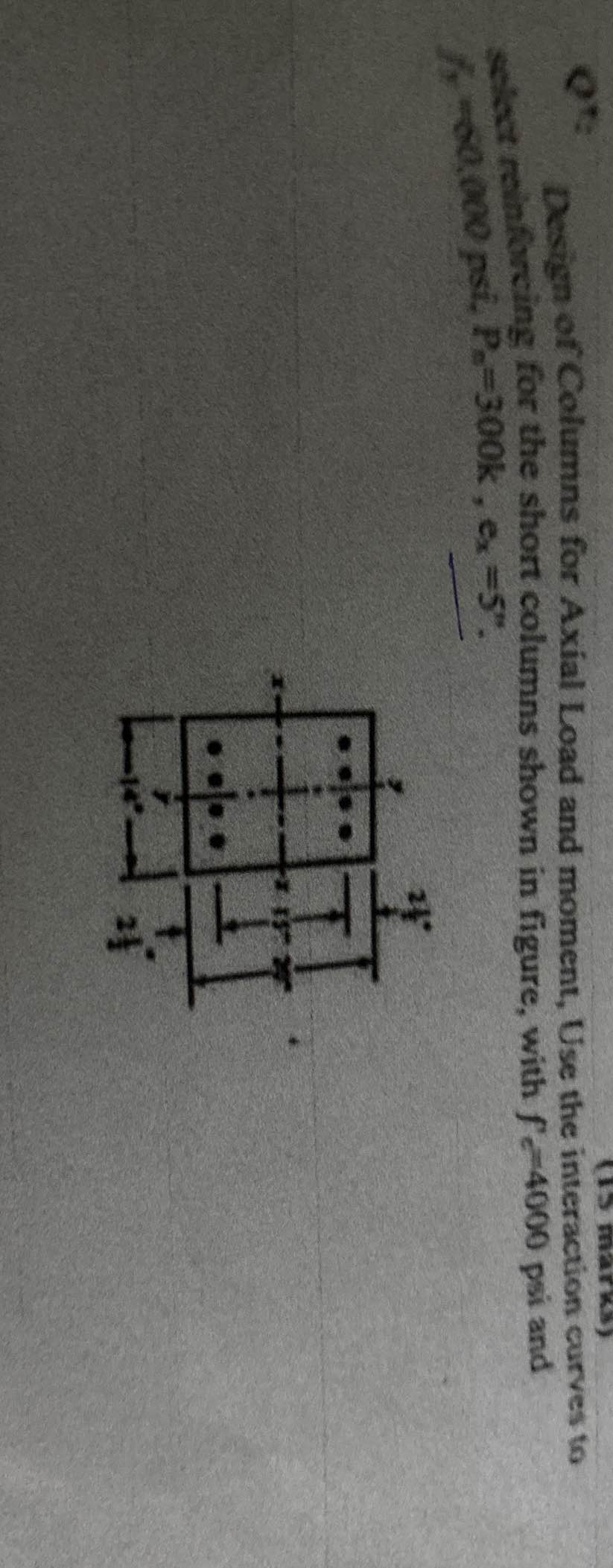 Design of Columns for Axial Load and moment, | StudyX