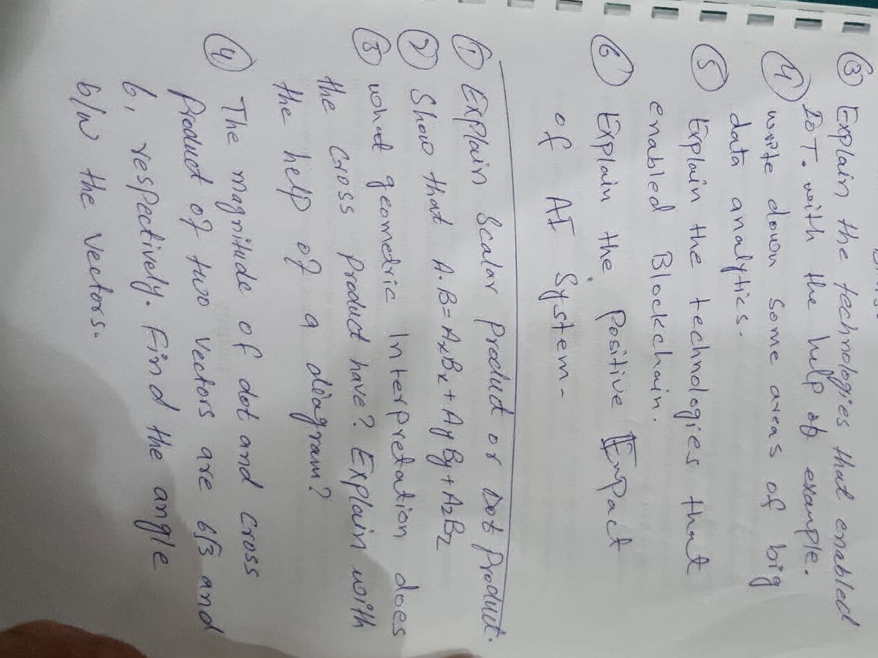 Explain the technologies that enabled IoT. | StudyX