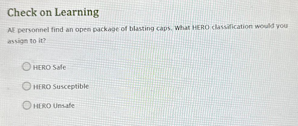 AE personnel find an open package of | StudyX