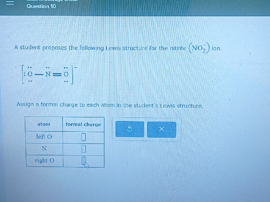 A student proposes the following Lewis | StudyX