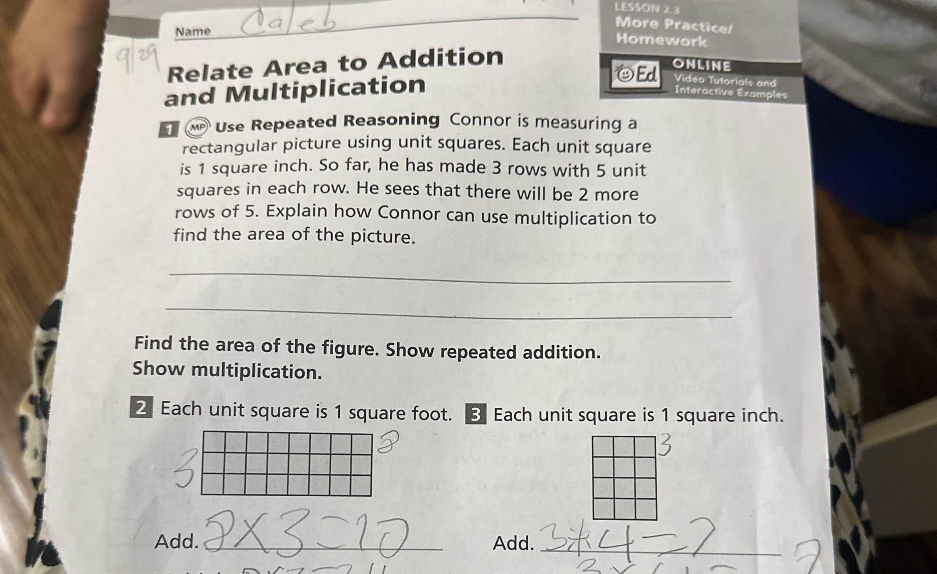 Connor is measuring a rectangular picture | StudyX