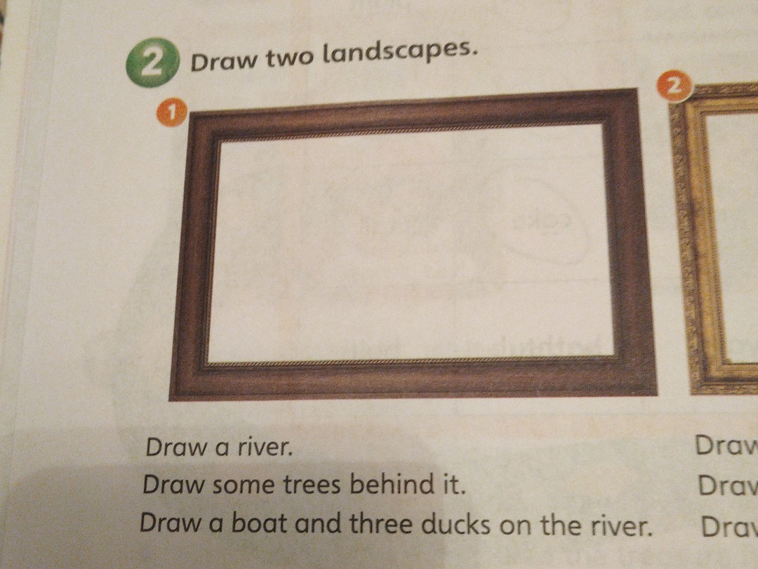 Draw two landscapes. Draw a river. Draw | StudyX