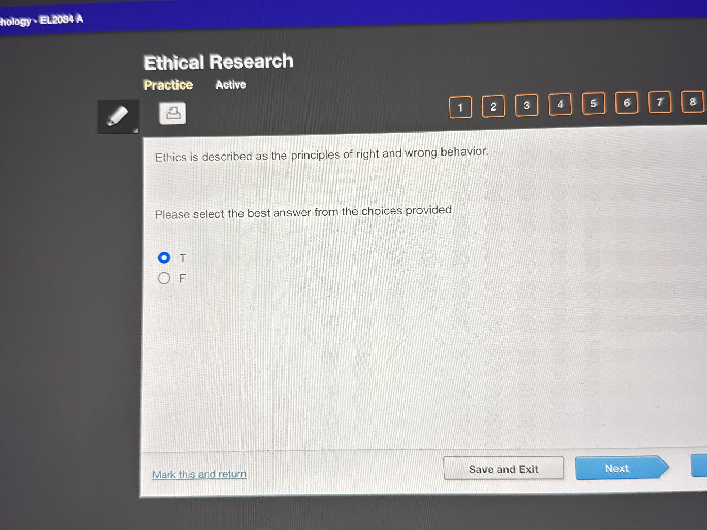 Ethics is described as the principles of | StudyX