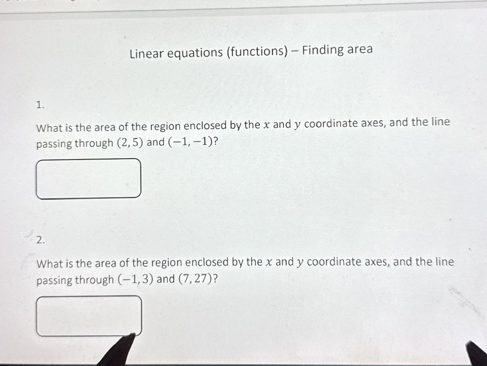 1. What is the area of the region enclosed | StudyX