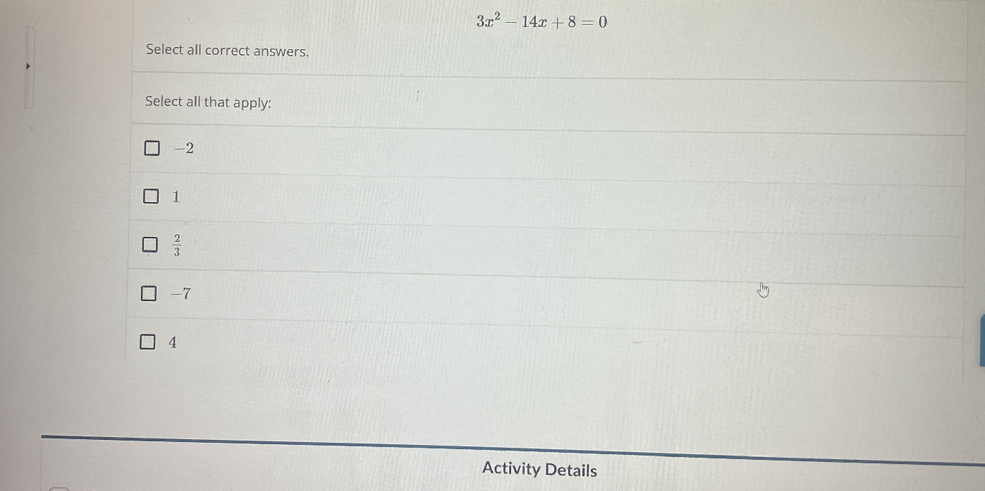 Select all correct answers. Select all that | StudyX