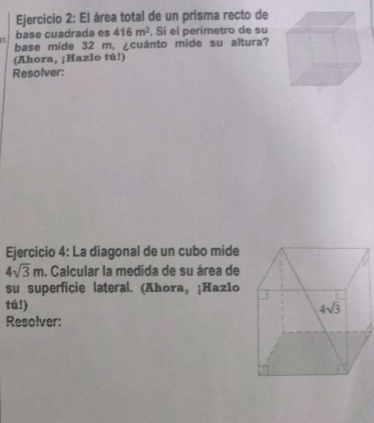 Ejercicio 2: El área total de un prisma | StudyX