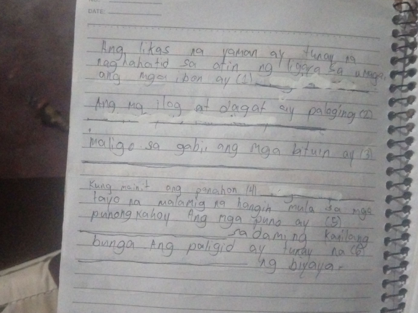 Ang likas na yaman ay tunay na naghahatid sa | StudyX