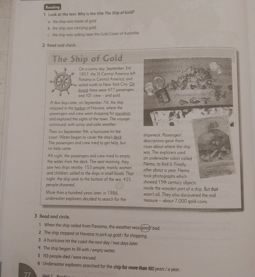 Look at the text. Why is the title The Ship | StudyX