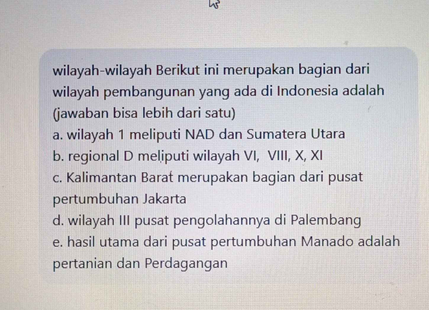 wilayah-wilayah Berikut ini merupakan bagian | StudyX