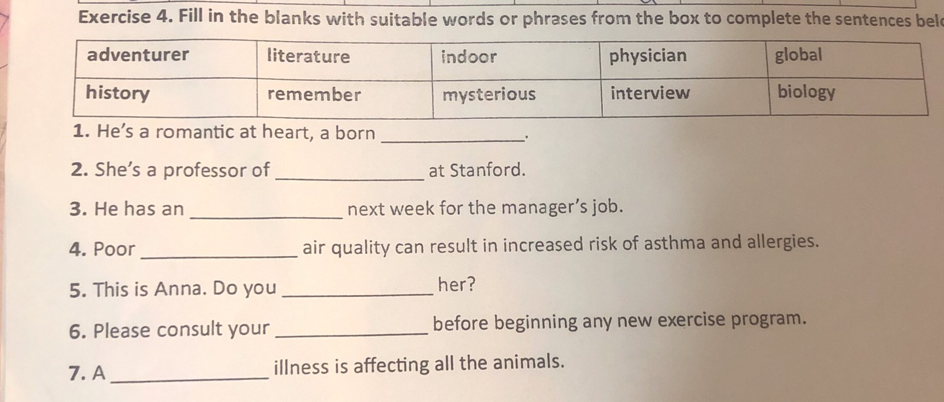 Fill in the blanks with suitable words or | StudyX