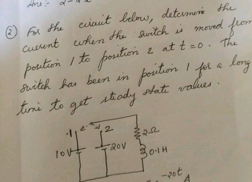 2. For the circuit below, determine the | StudyX
