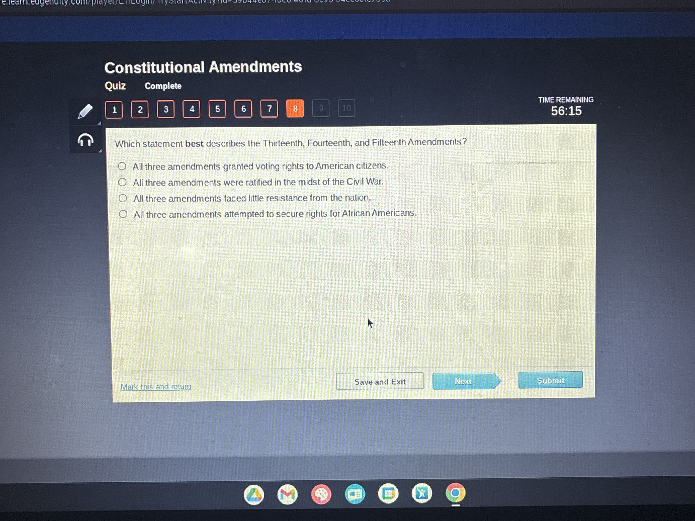Which statement best describes the | StudyX