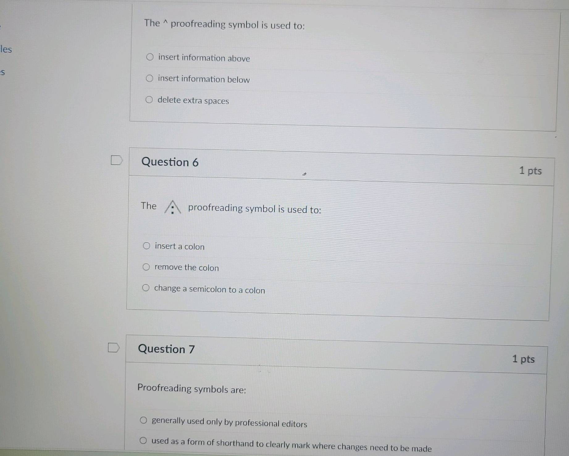 The ^ proofreading symbol is used to: | StudyX