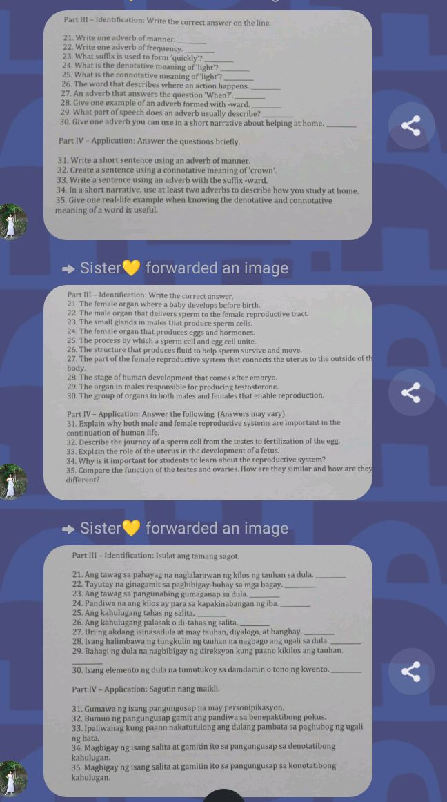 Part III - Identification: Write the correct | StudyX