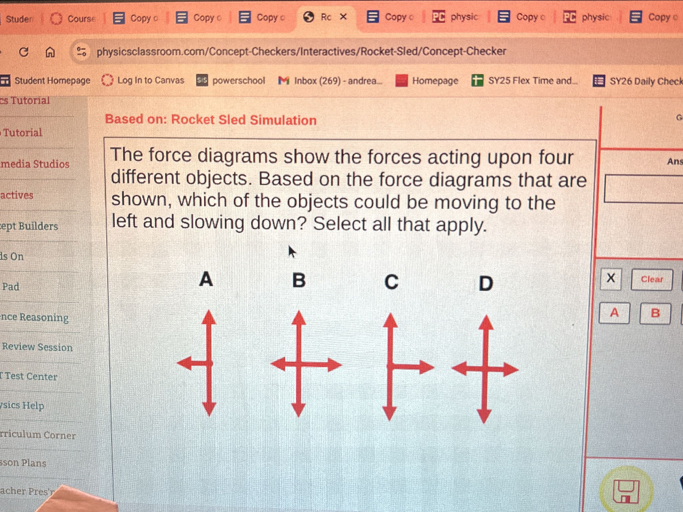 The force diagrams show the forces acting | StudyX