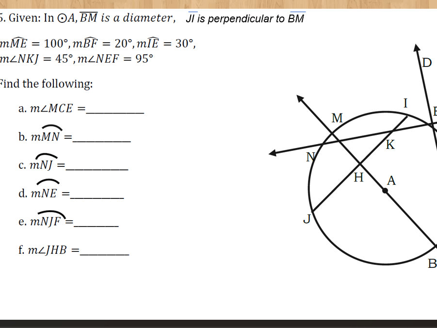 5. Given: In $ A$, $ {BM}$ is a diameter, $ | StudyX