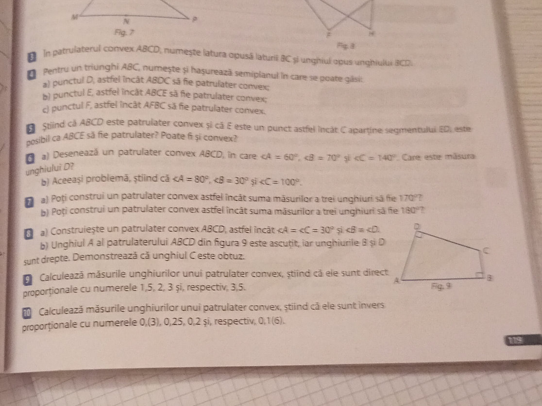 În patrulaterul convex ABCD, numeşte latura | StudyX