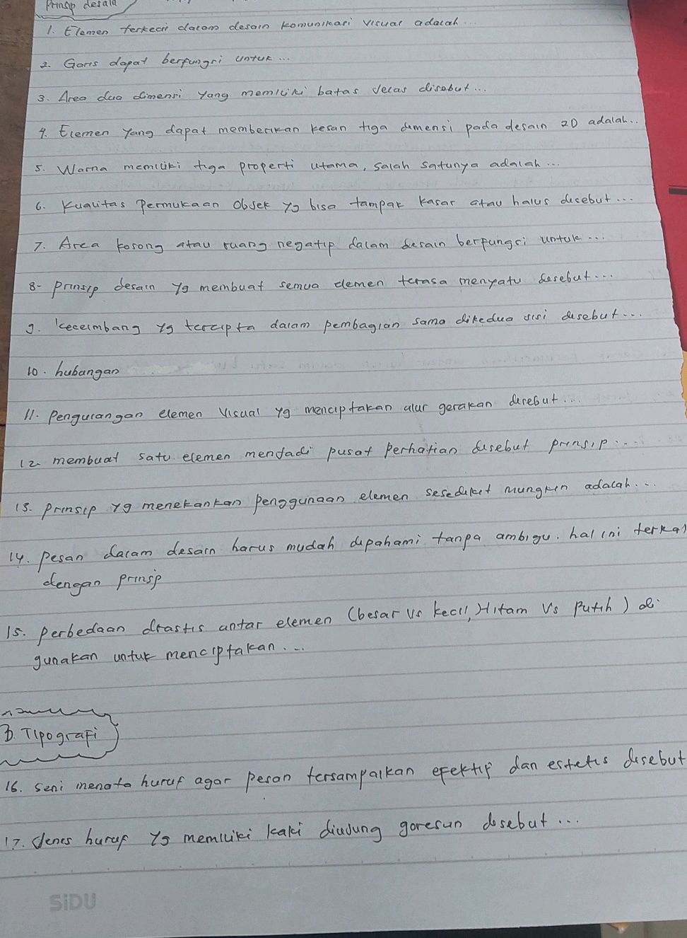 1. Elemen terkecii dalam desain komunikasi | StudyX