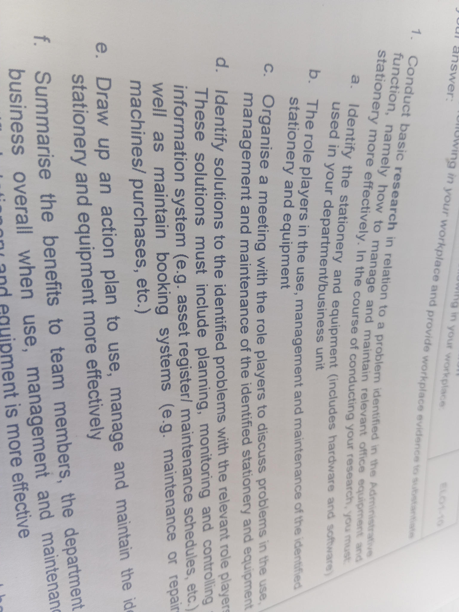 Conduct basic research in relation to a