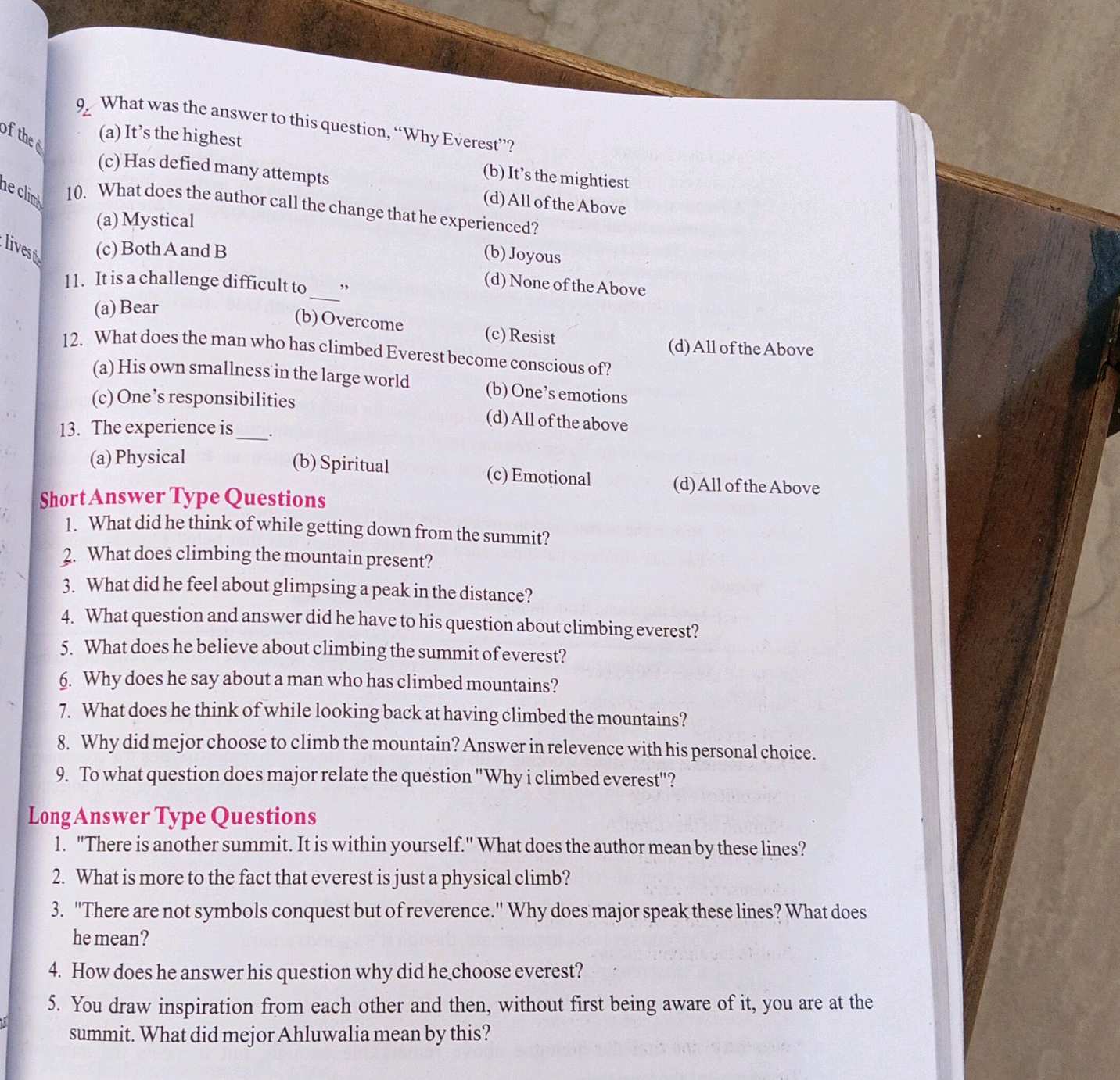 Long Answer Type Questions 1. "There is | StudyX