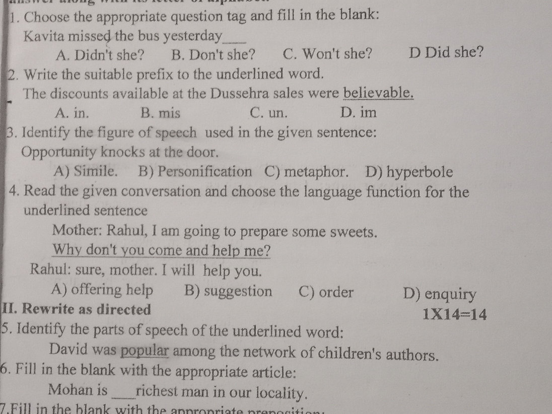 Identify the figure of speech used in the | StudyX